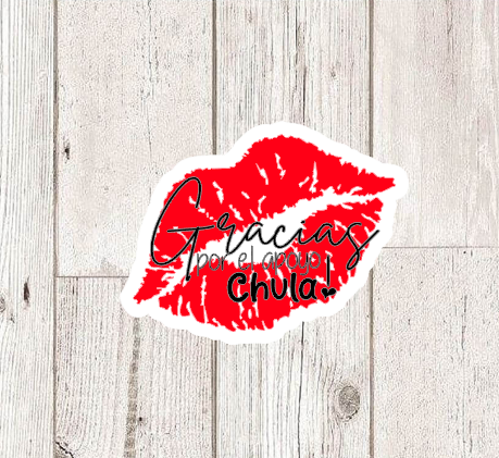 Gracias por tu compra chula! Lip Stickers – Lil Bowteek